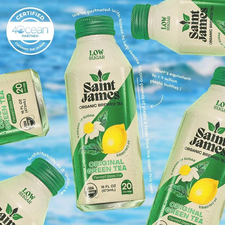 4ocean Announces Saint James Iced Tea as Official Certified Cleanup Pa